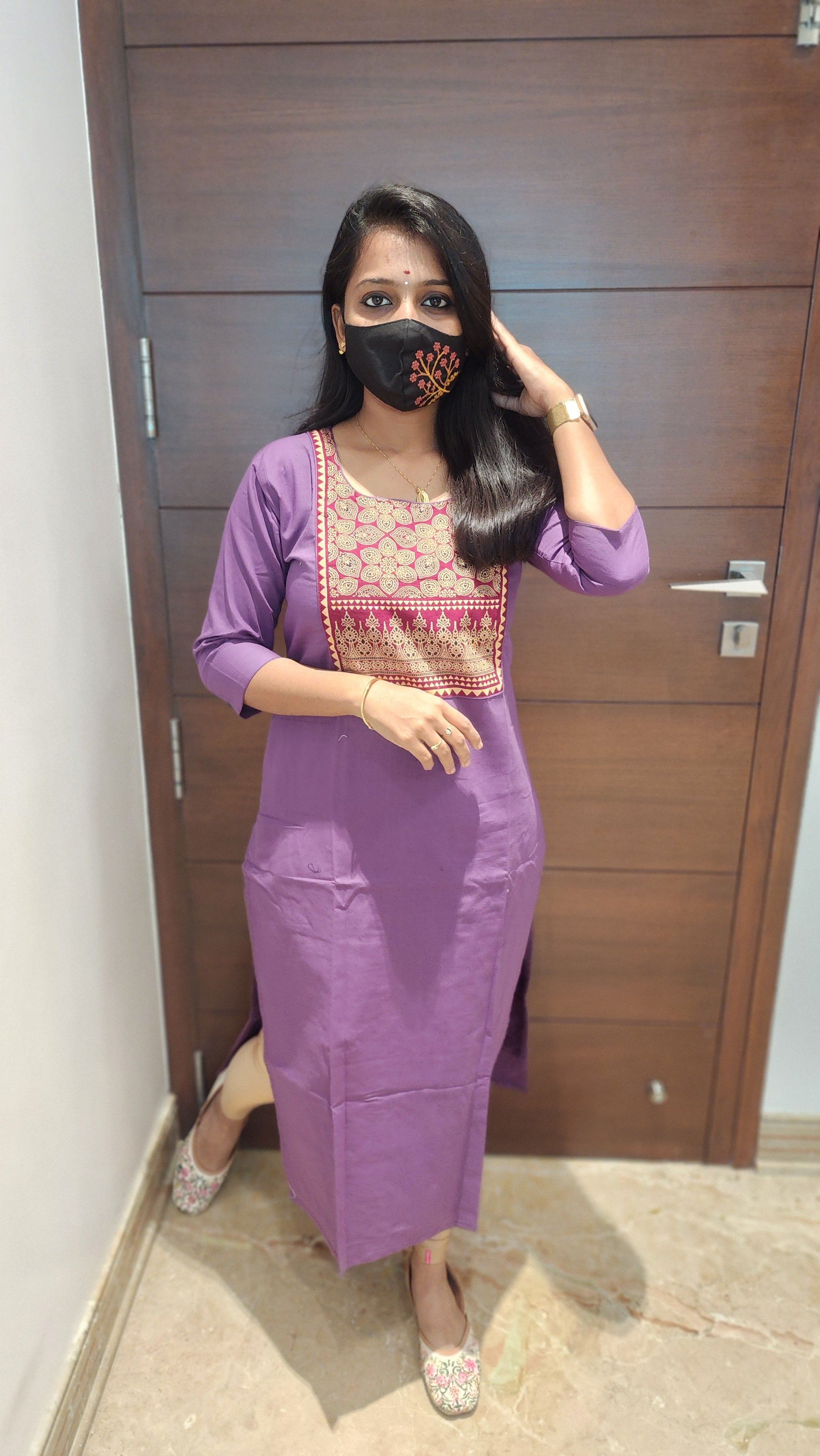 Ethnic wear with Ajarkh Print (8715)– Sprinklez Boutique